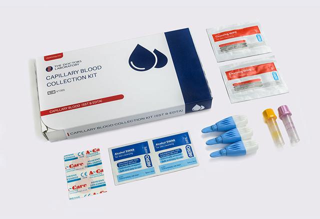 How do I take a finger-prick blood test?